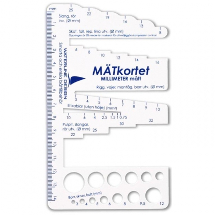 Measuring card for boat owners - Practical measuring card | SmartaSaker