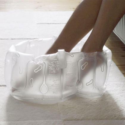 Inflatable foot bath, White