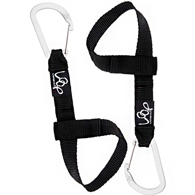 Fastening strap with carabiner - Loop 2-pack fastening strap | SmartaSaker