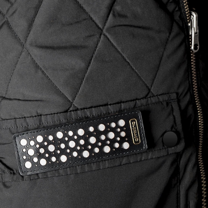 Decorative reflective made of genuine leather