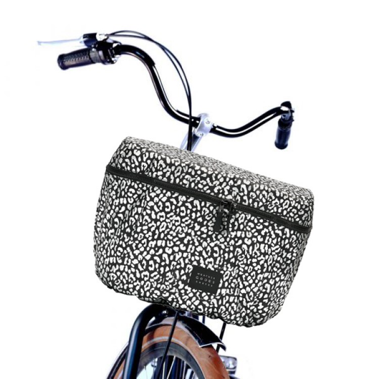Reflective rain protection for bicycle baskets