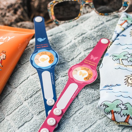 UV wristband 2-pack - Sun watch that shows UV rays | SmartaSaker