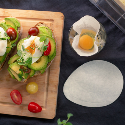 Egg Poaching Bags 20 pack - Poach eggs in Poachies | SmartaSaker