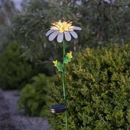 Solar cell flower on a stick, Daisy - Buy today! | SmartaSaker