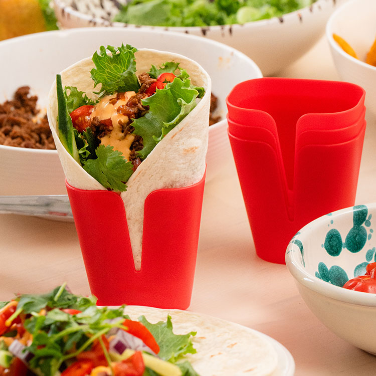 Wrap holder, 4-pack - Holder for tortillas | SmartaSaker