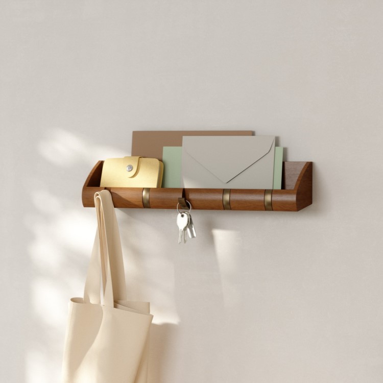 Shelf with hooks - Buy wall shelves with hooks | SmartaSaker