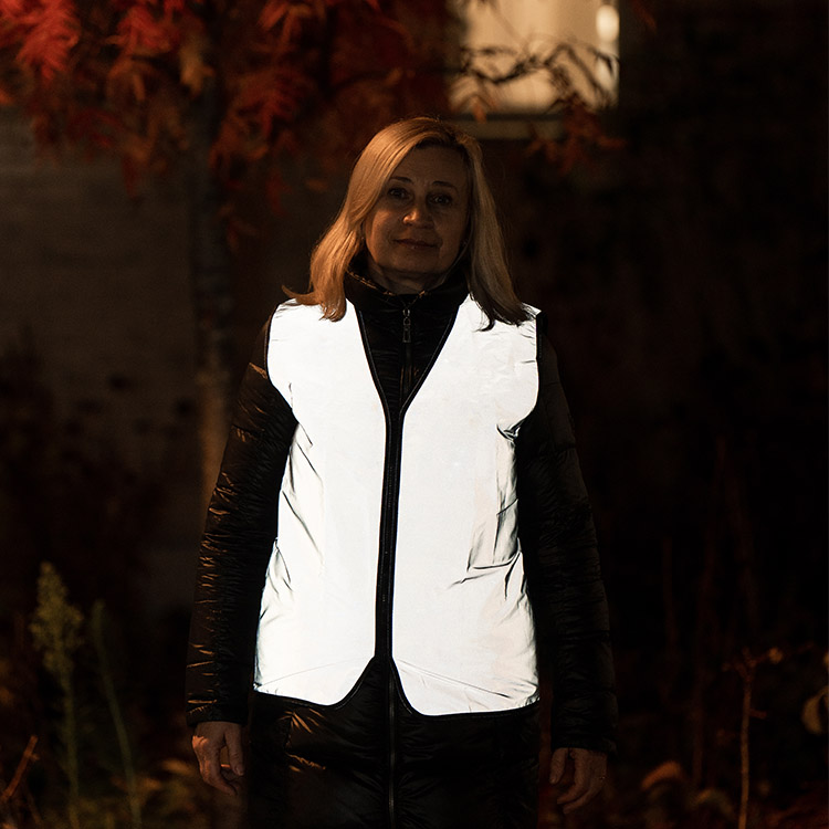 Reflective vest silver - Buy Reflective vest with zip | SmartaSaker
