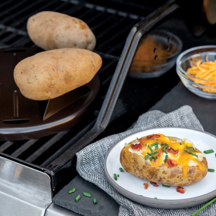 Baked potato holder - Cook baked potatoes in the oven & on the barbecue ...
