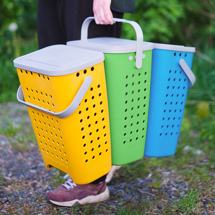 Green Lizzie waste organiser - waste sorting containers | SmartaSaker