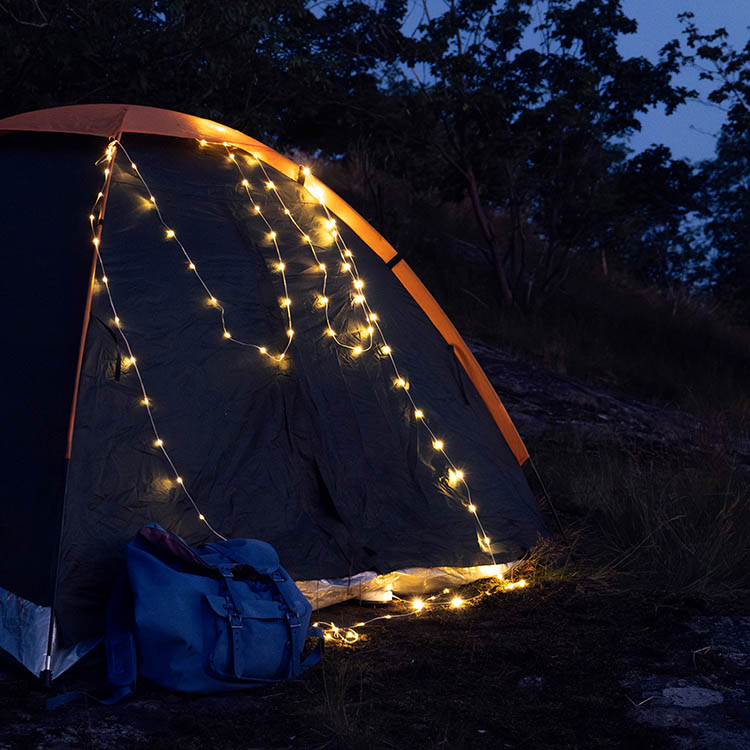 Retractable light string - Water-resistant 10 m light string | SmartaSaker
