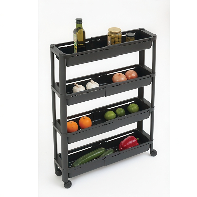 Storage trolley, 4 TIERS EXTEND TROLLEY, 37,5~60 x 15 x H 78,5 cm