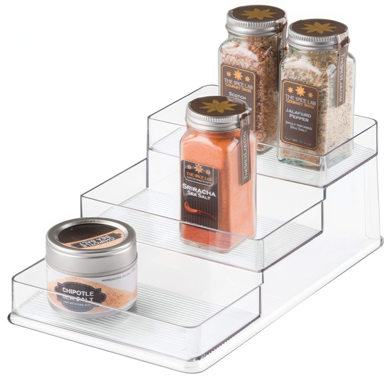 Rack, 3-Tiered, STADIUM SLIM, 26 x 16 x H 10 cm, Transparent