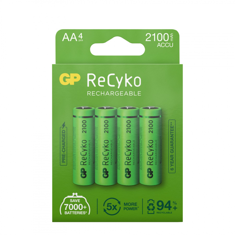 Rechargeable batteries AA, 4-pack | SmartaSaker