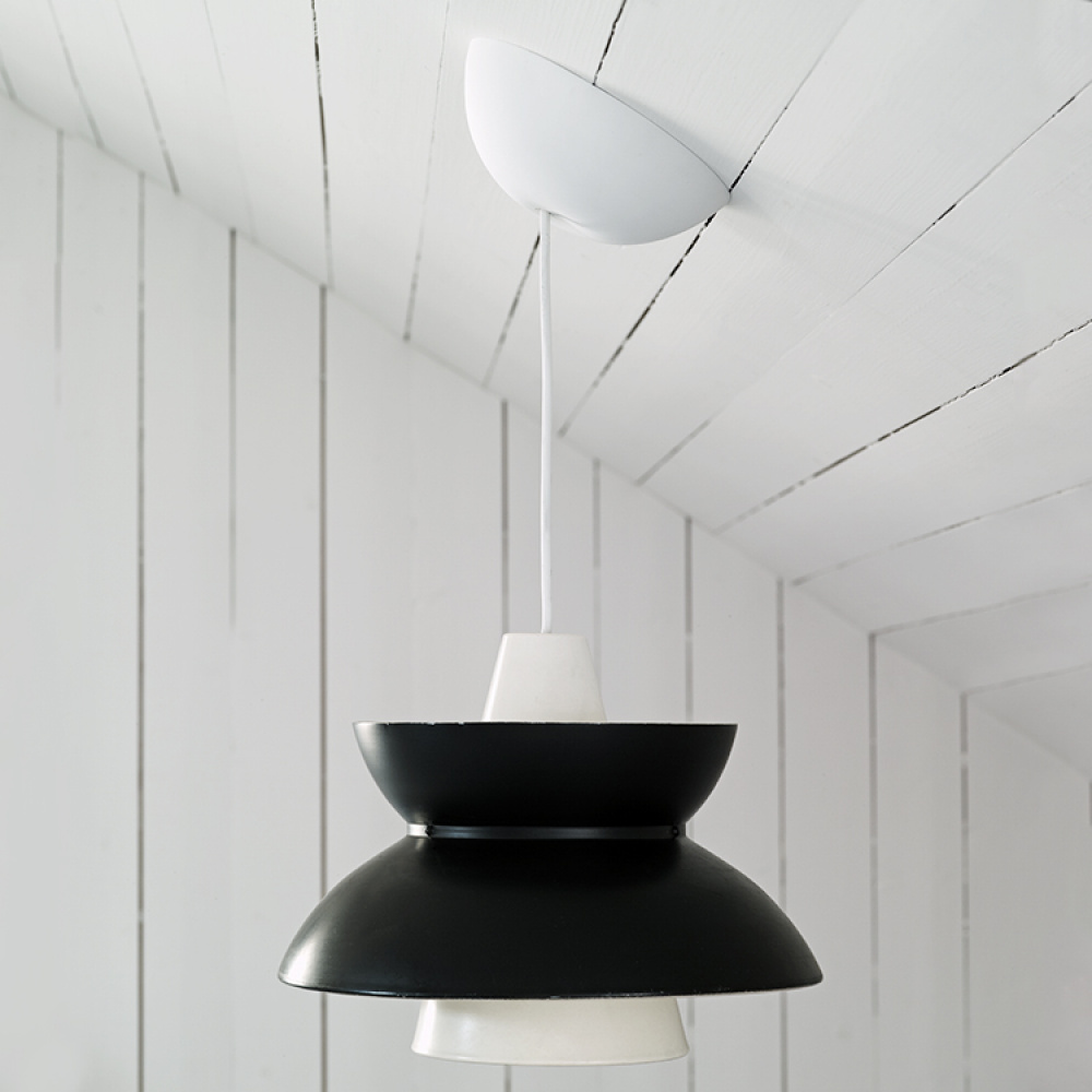 Cable Cup ceiling lamp wire cover - Cable Cup Classic black & white ...