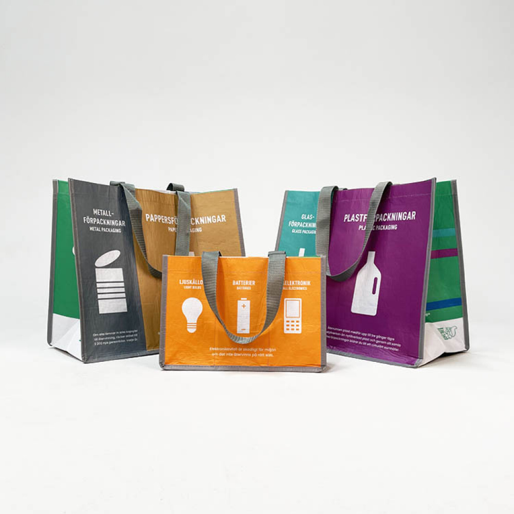 Recycling set with three bags - Recycling bags | SmartaSaker