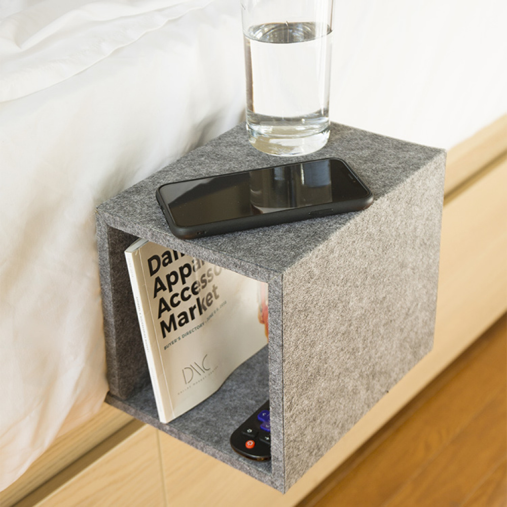 Bedside Table with Shelf - Clever bedside table with storage space ...