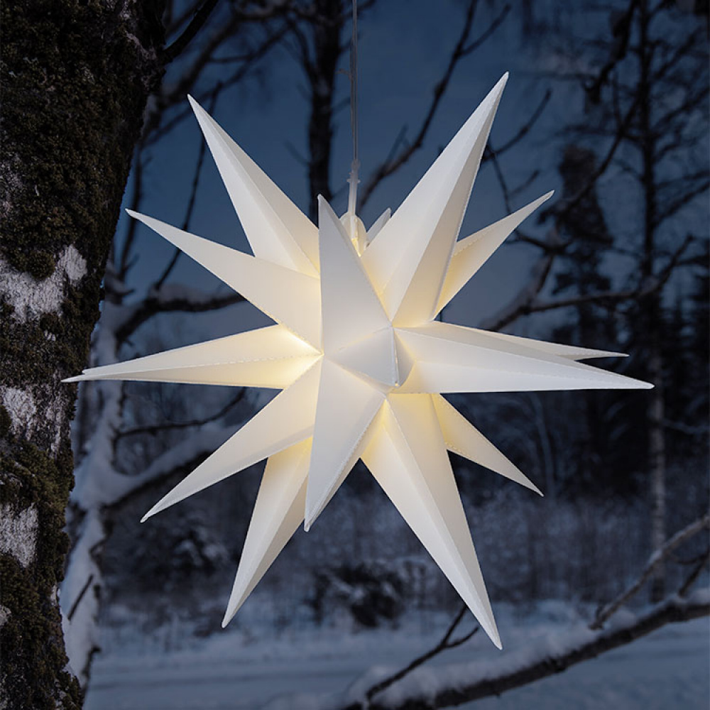 Battery powered 3D Christmas star for outdoor use | SmartaSaker