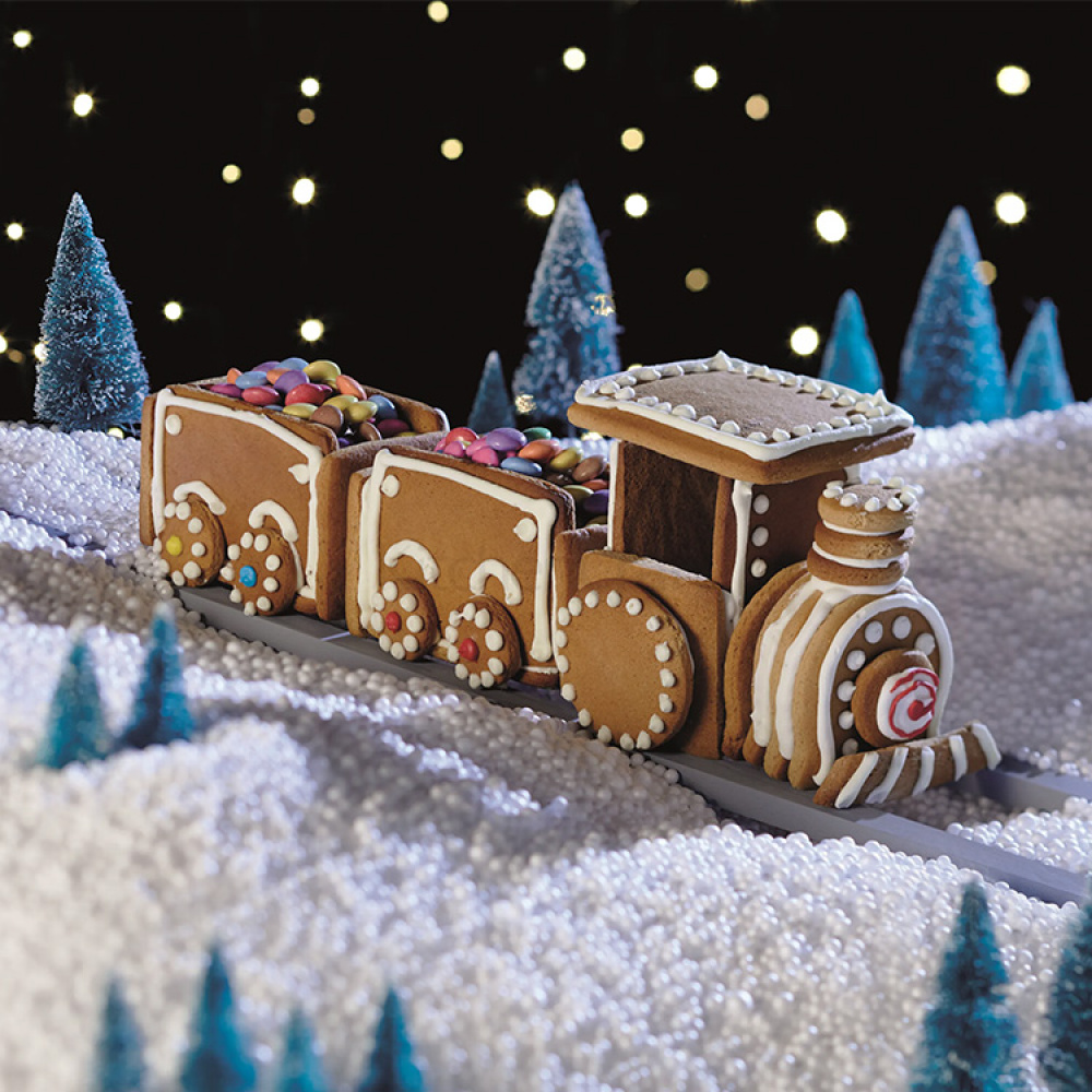 Gingerbread cookie cutters, 3D models - Train, sleigh, carousel ...