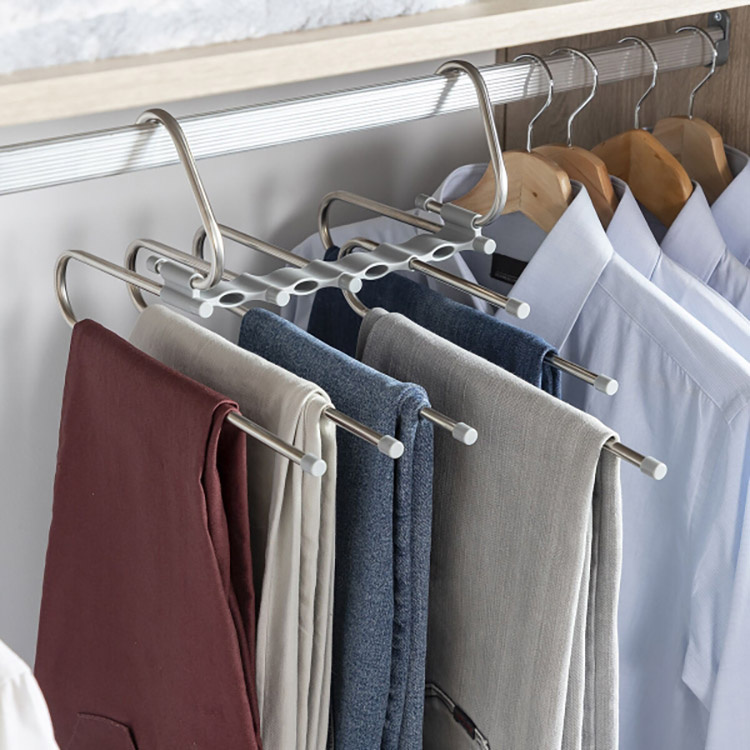 Trouser hanger store up to 5 pairs of trousers SmartaSaker