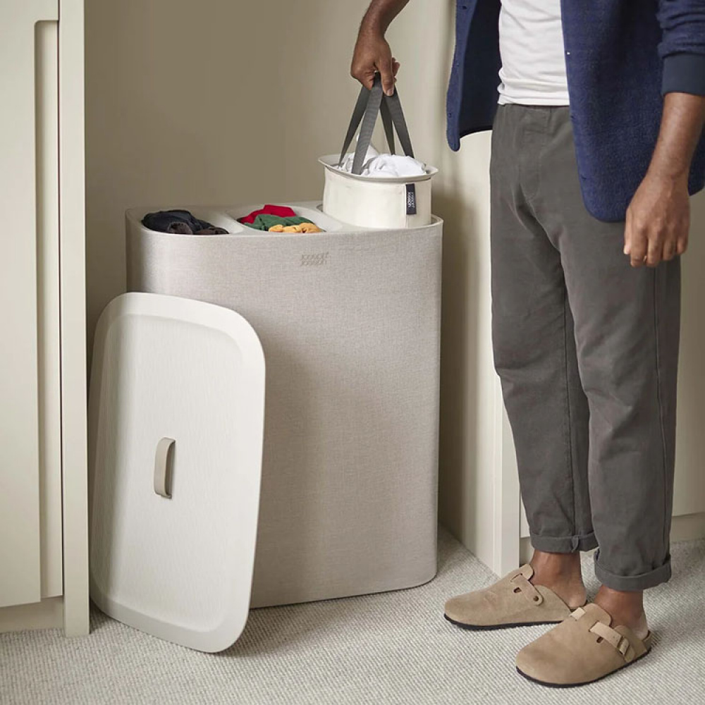 Laundry basket with sorting compartment - laundry basket with lid ...