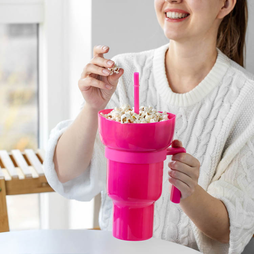 Cup with snack bowl - Smart snack mug | SmartaSaker